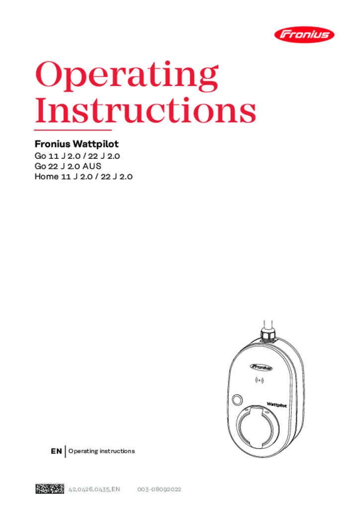 Fronius Wattpilot Home 22 J 2.0 | Product | Pure Electric